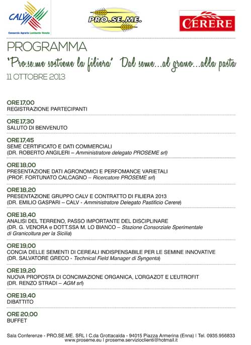 PRO.SE.ME. organizza la riunione di filiera 2013 - vivienna.it
