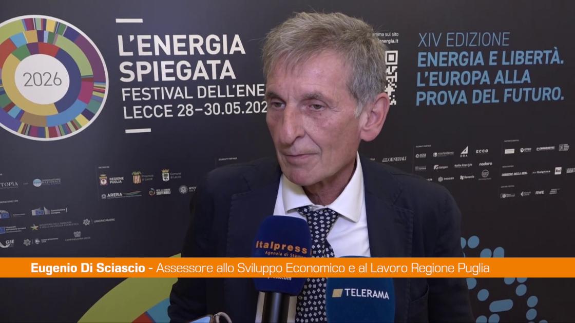 Energia, Di Sciascio "La Regione Puglia farà la sua parte" - vivienna.it